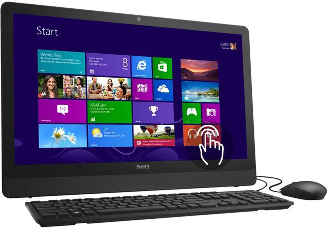 Refurbished: DELL All-in-One Computer Inspiron 24-3455 A8-Series APU A8 ...