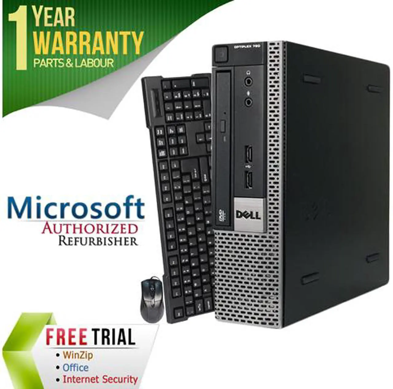 Refurbished: DELL Desktop Computer OptiPlex GX790-USFF Intel Core i3 ...