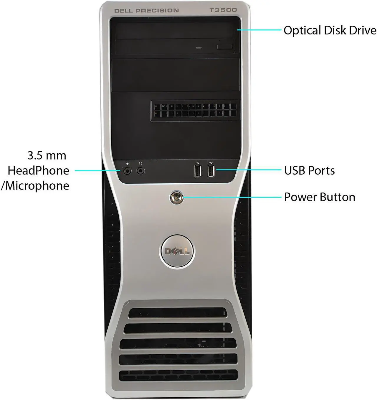 Refurbished: DELL Desktop Computer Precision T3500 Intel Core i7-920 12 ...