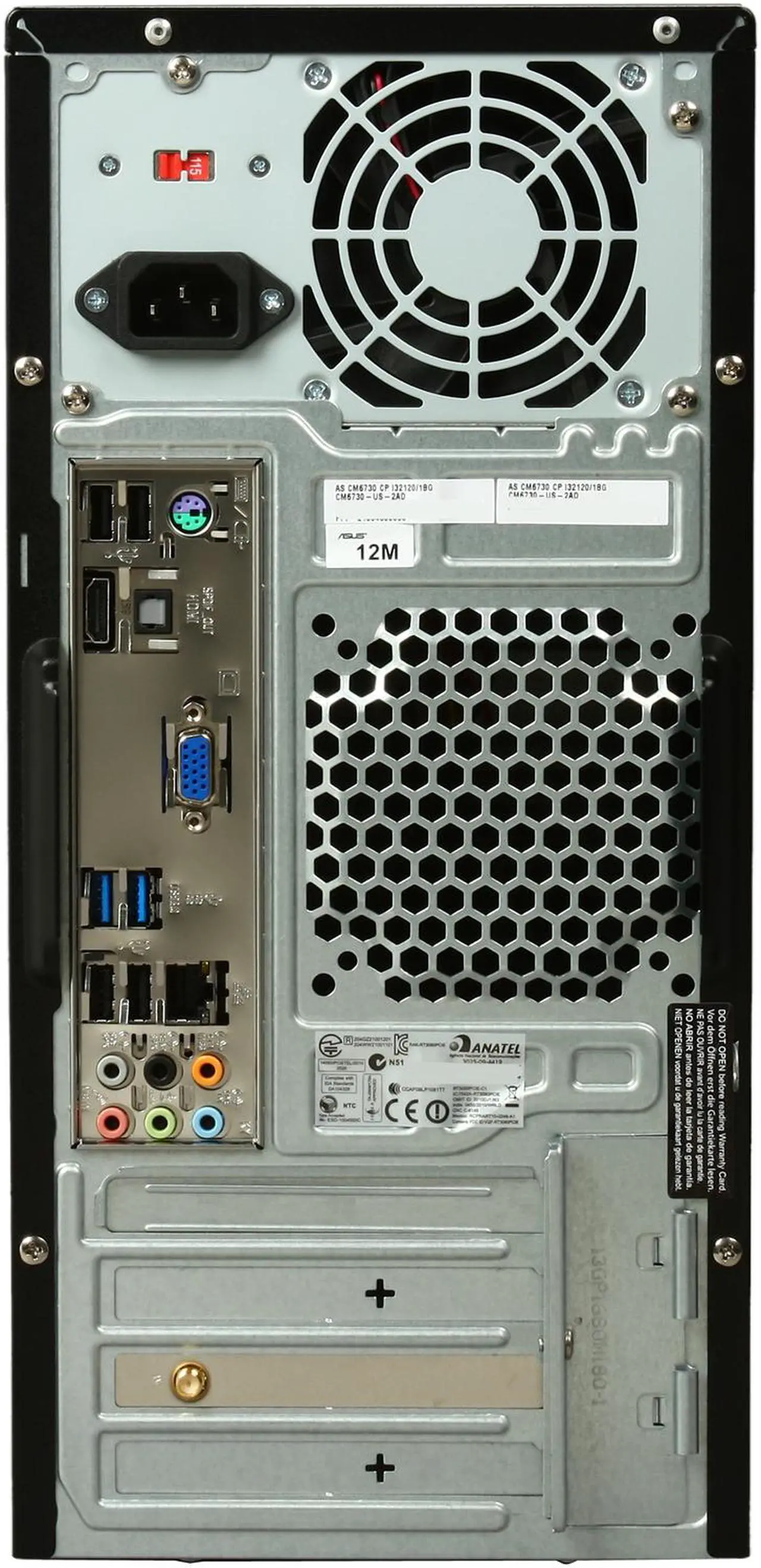 ASUS Desktop PC Essentio CM6730-US-2AD Intel Core i3-2120 4GB DDR3 1TB ...