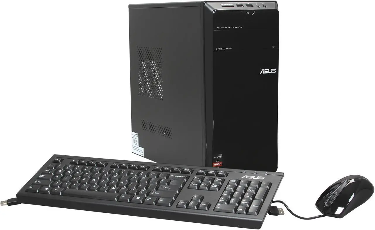 ASUS Desktop PC CM1745-US009S AMD A10-5700 8GB DDR3 2TB HDD AMD Radeon ...