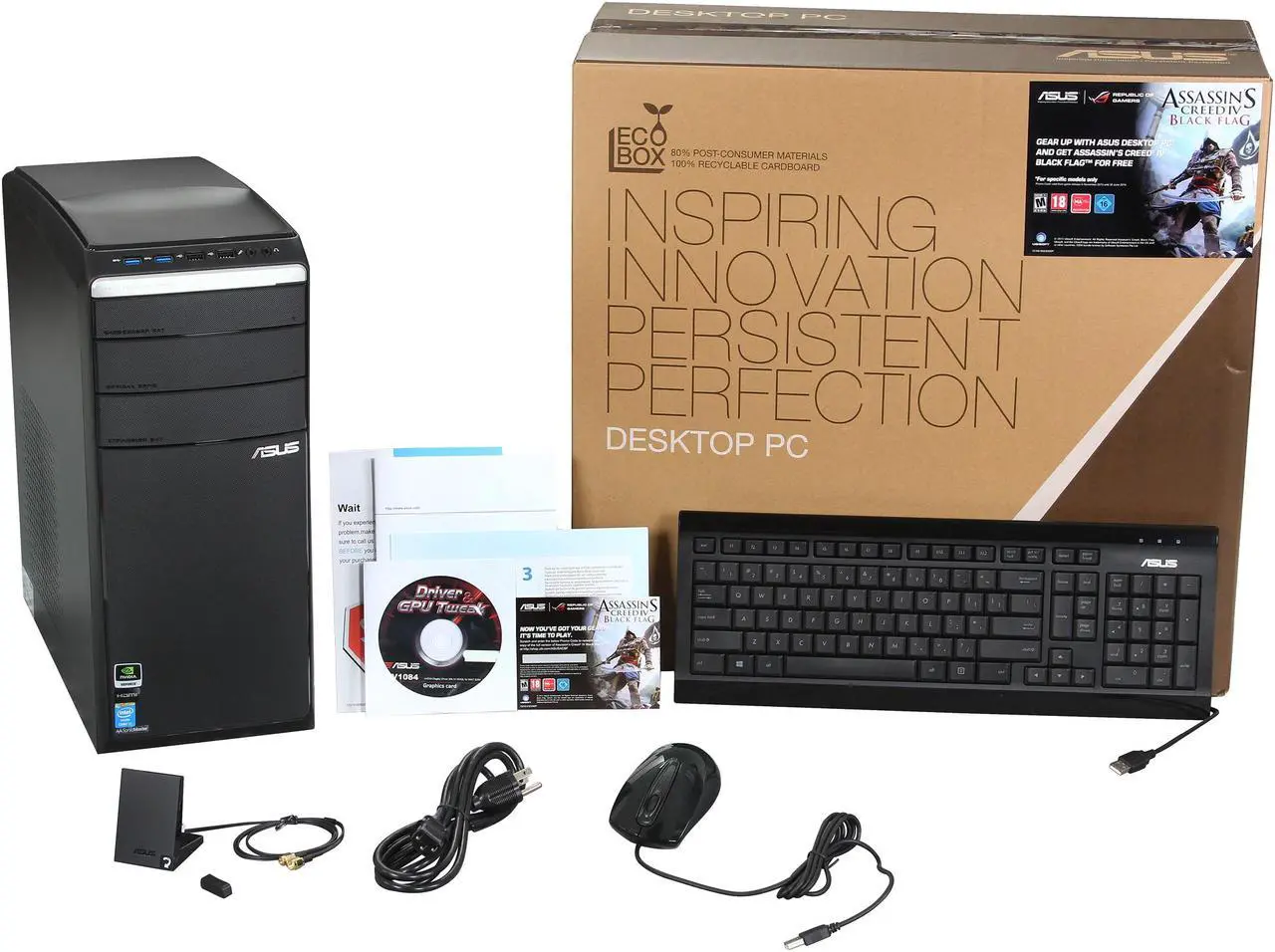 ASUS Desktop PC M51AD-US001S Intel Core i7-4770 16GB DDR3 1TB HDD ...