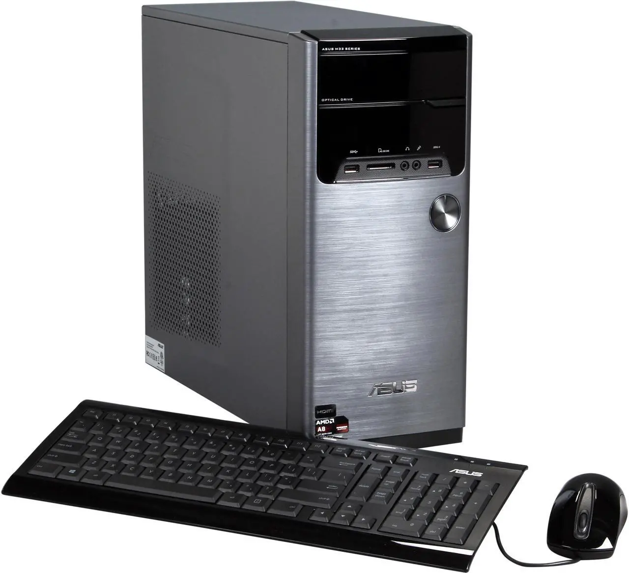 ASUS Desktop PC M32BF-US002S AMD A8-5500 8GB DDR3 2TB HDD AMD Radeon HD ...