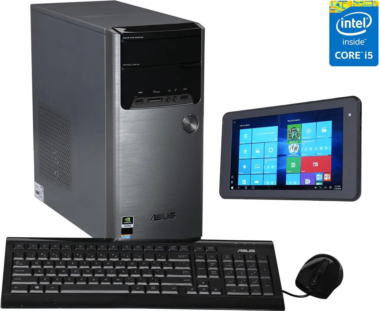 ASUS Desktop PC M32AD-US025S Intel Core i5 4460 (3.2 GHz) 12 GB DDR3 2 ...