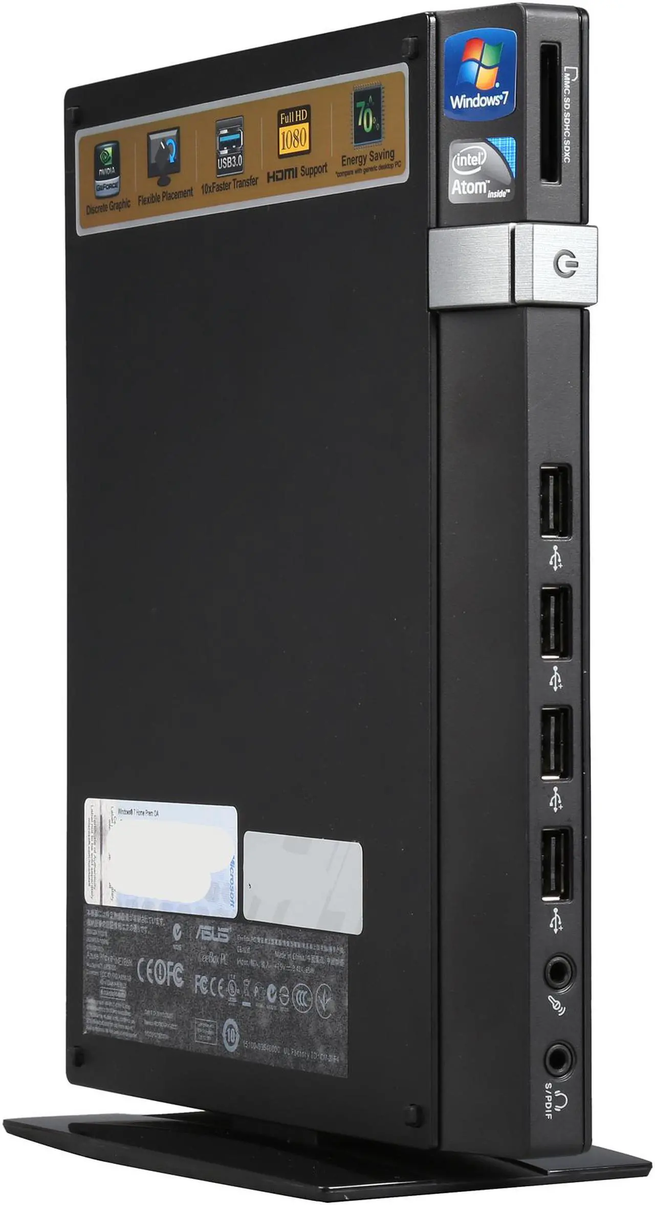Refurbished: ASUS B Grade Desktop PC EB1033 PR SAMPLE-B Intel Atom ...