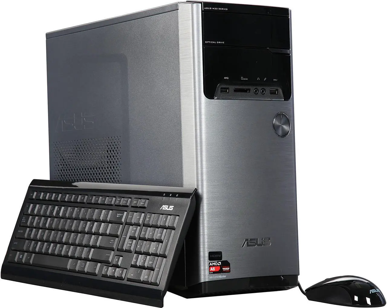 Open Box: ASUS Desktop PC M32BF-US013S AMD A6-6400K 4GB DDR3 2TB HDD ...