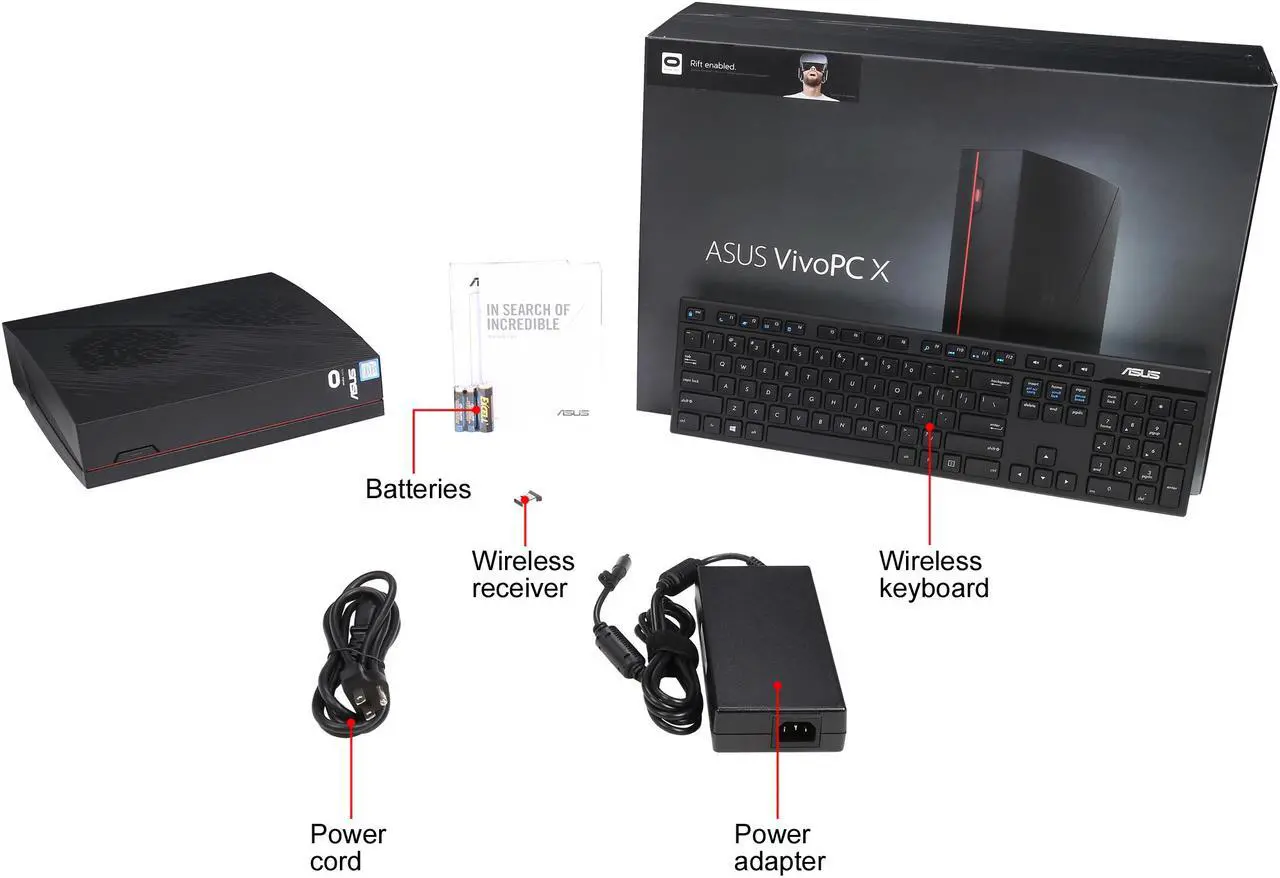 Open Box: ASUS VivoPC X, A80CJ-DS51 Oculus-Ready Console PC, GeForce ...