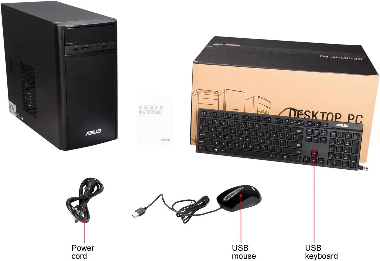 Open Box: ASUS VivoPC K31CD Desktop Computer, Intel Core i5 3.0GHz ...