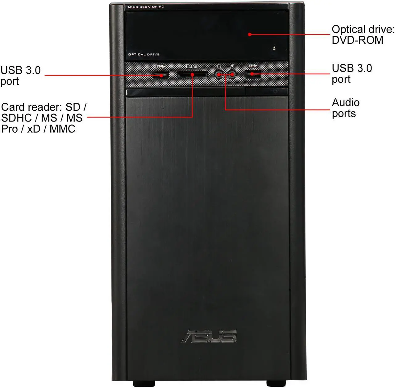Refurbished: ASUS Desktop PC K31CD-DS71 Intel Core i7-7700 16GB DDR4 ...
