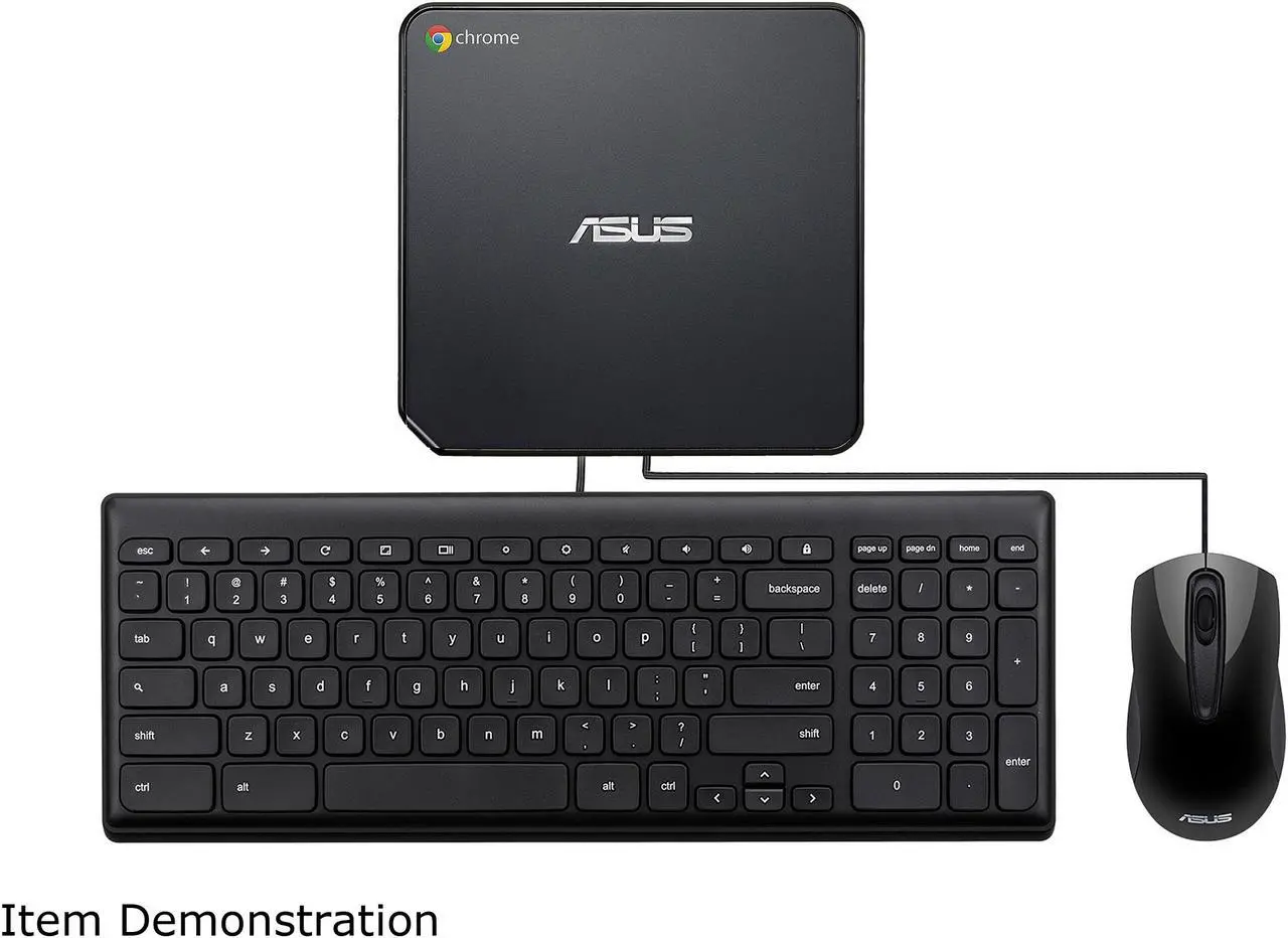 Open Box: ASUS Celeron Chromebox w/ 24" FHD Monitor Essential Desktop ...