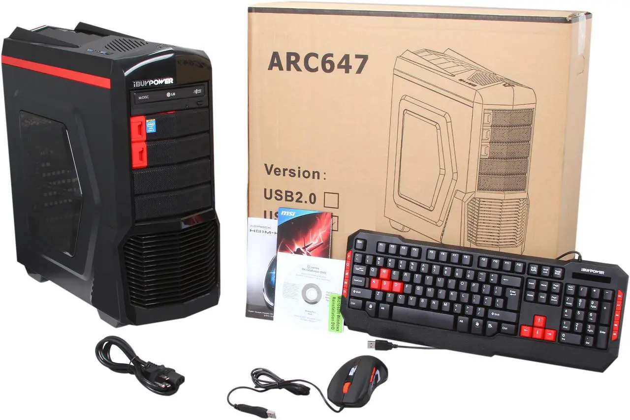 iBUYPOWER Desktop PC ARC Series NE709i Intel Core i5-4440 4GB DDR3 ...