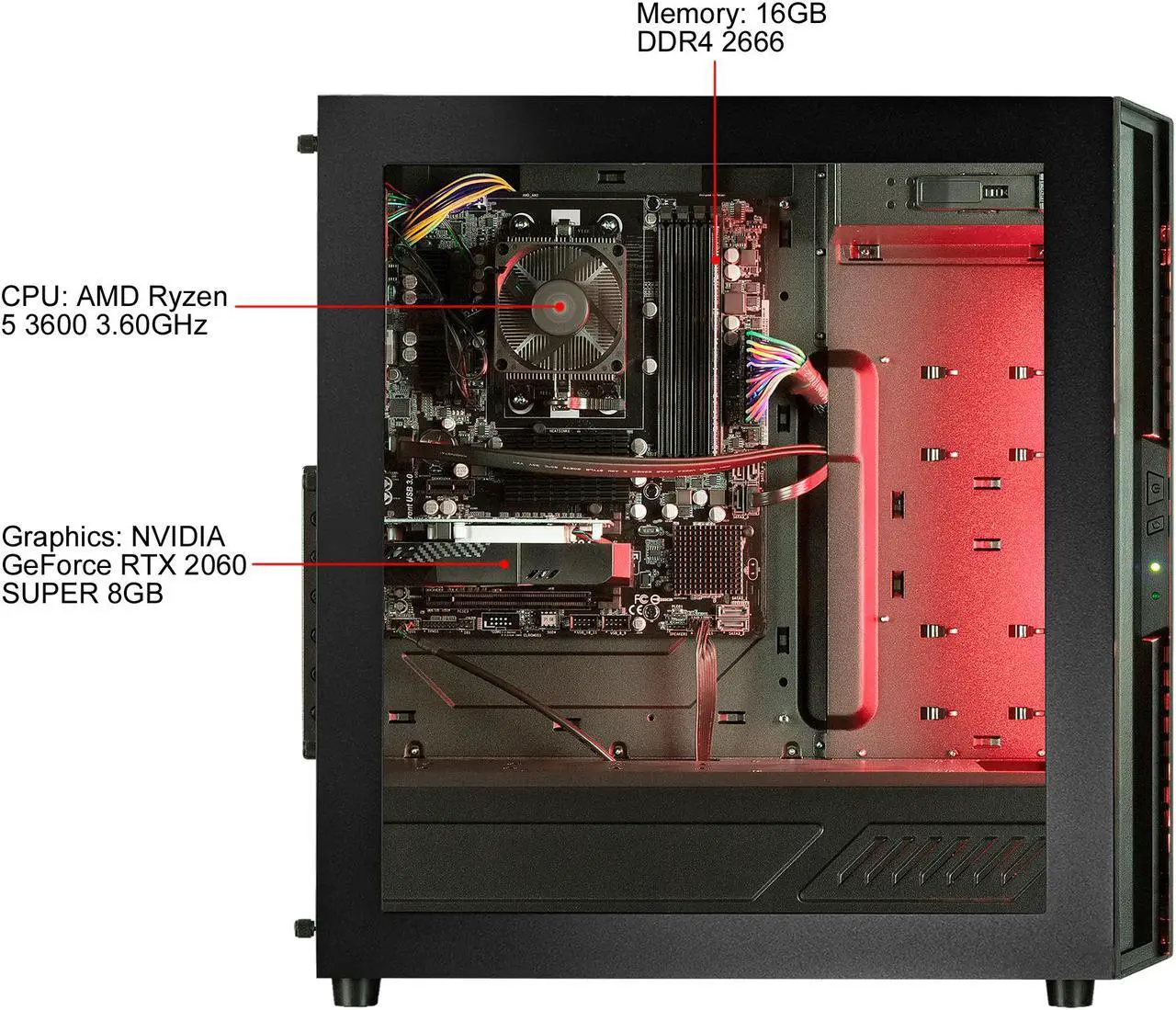 iBUYPOWER - Gaming Desktop PC - AMD Ryzen 5 3600 (3.60 GHz) NVIDIA ...