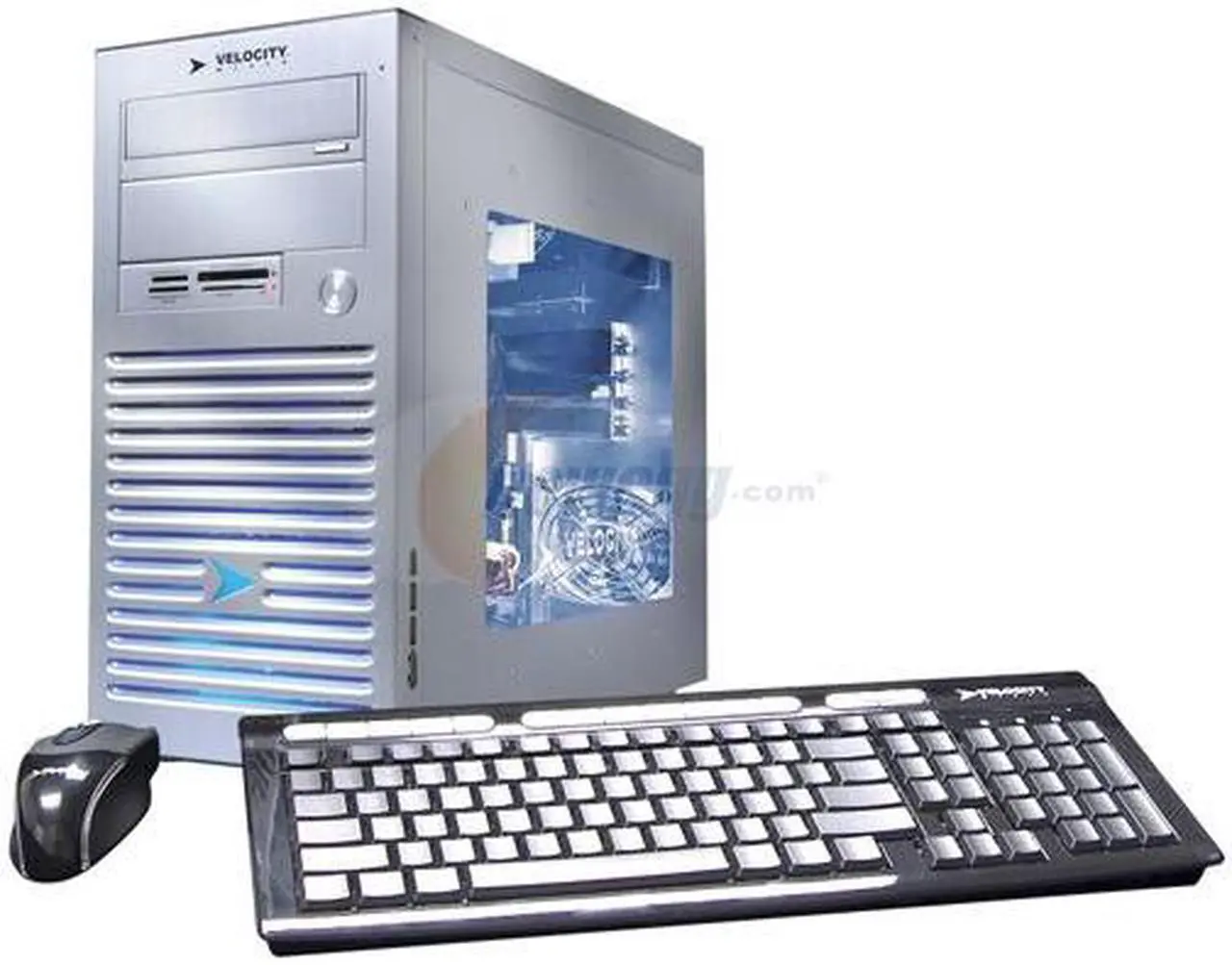 Velocity Micro Desktop PC Edge MX220SILVER Intel Core 2 Quad Q9400 4GB ...