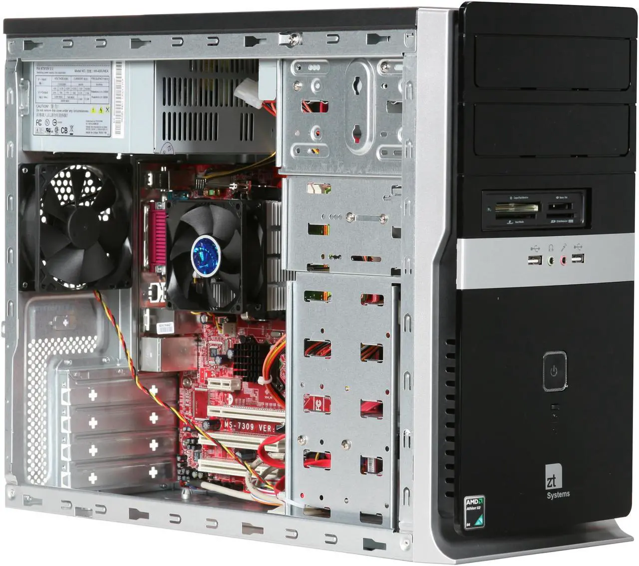 ZT Desktop PC Element 2078Li AMD Athlon X2 7850 2GB DDR2 500GB HDD ...