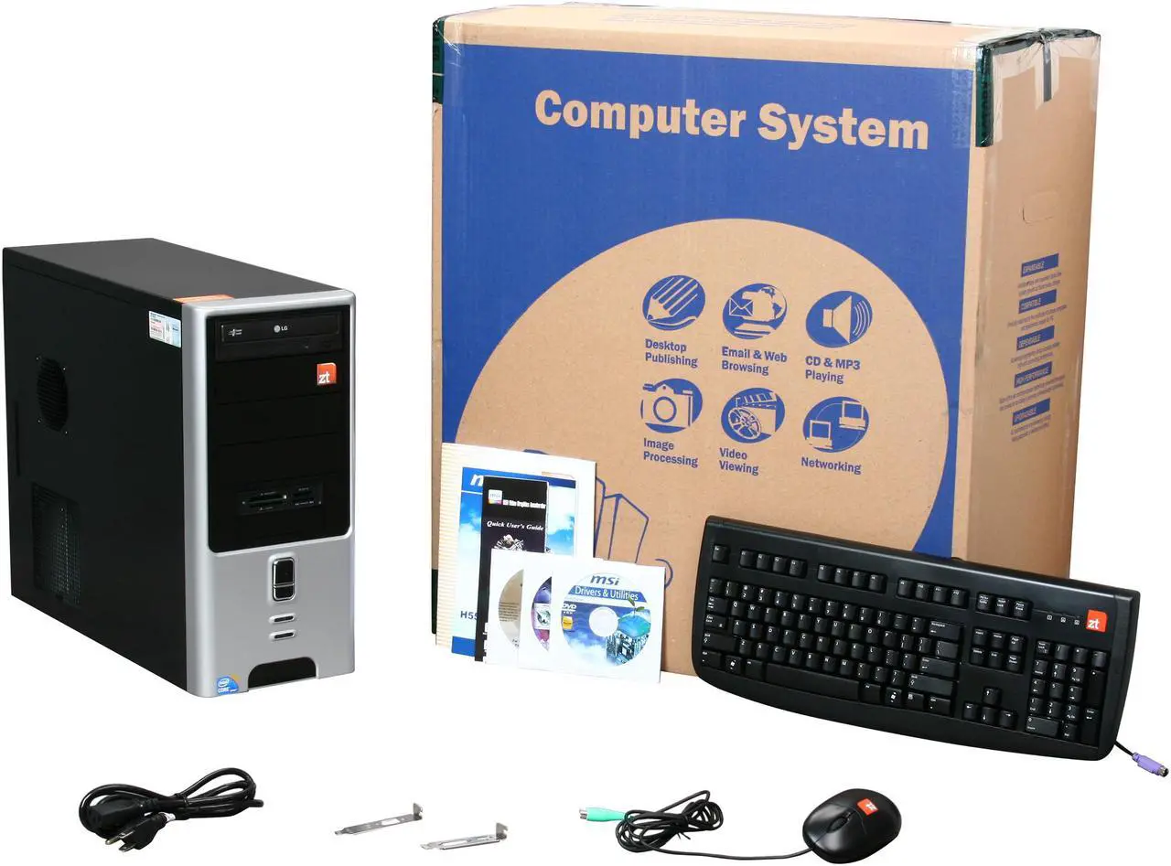 ZT Desktop PC Affinity 7446Ti Intel Core i5-650 4GB DDR3 500GB HDD ...