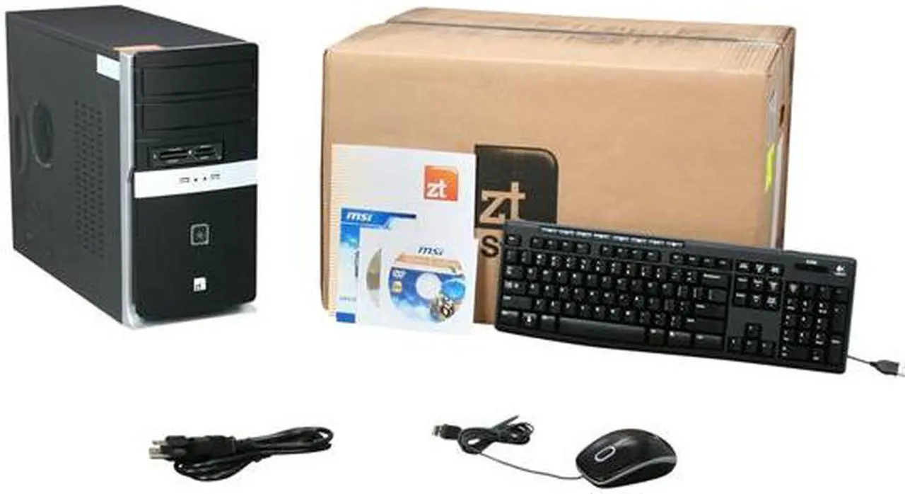 ZT Desktop PC Affinity 7538Ma AMD Phenom II X4 955 4GB DDR3 500GB HDD ...