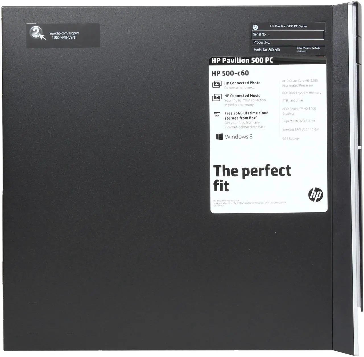 HP Desktop PC Pavilion 500-c60 AMD A6-5200 8GB DDR3 1TB HDD AMD Radeon ...