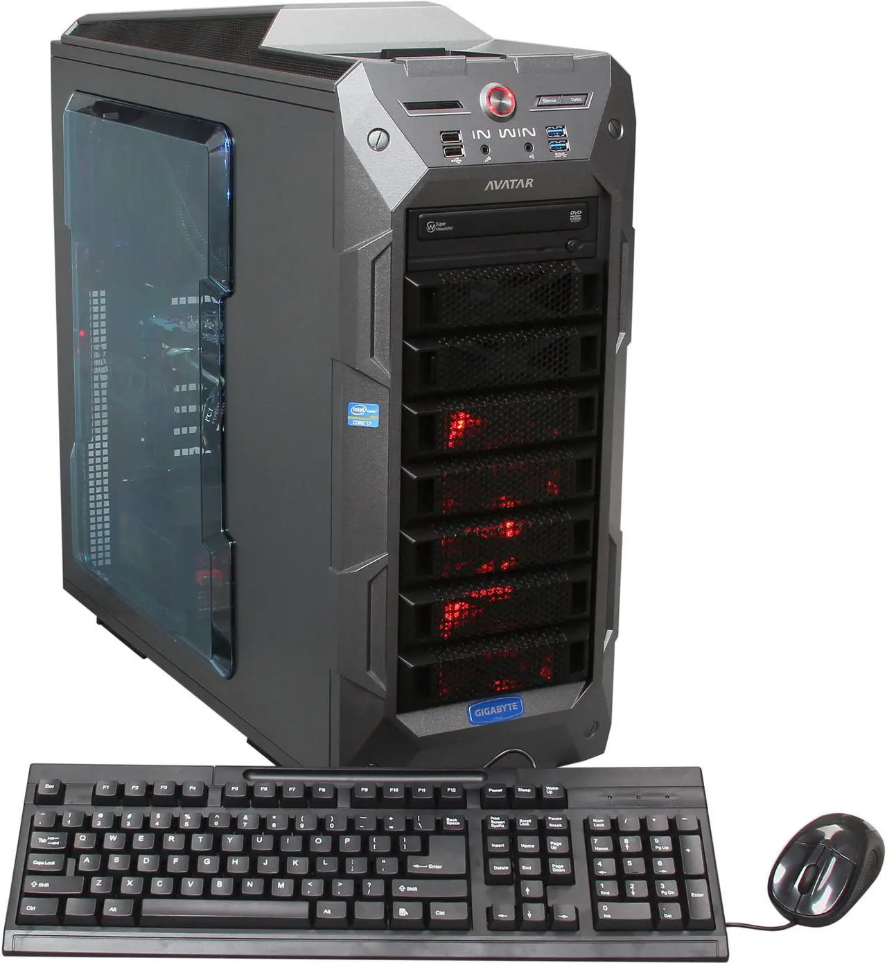 Avatar Desktop PC Gaming Bullseye Intel Core i7-3820 32GB DDR3 2TB HDD+ ...