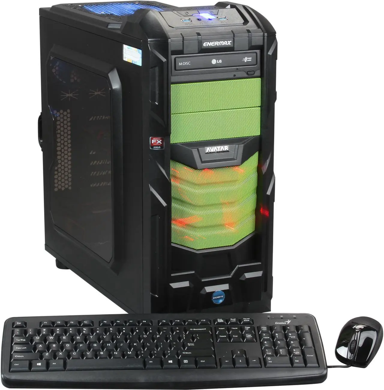 Avatar Desktop PC Gaming GG AMD FX-Series FX-8120 16GB DDR3 1TB HDD ...