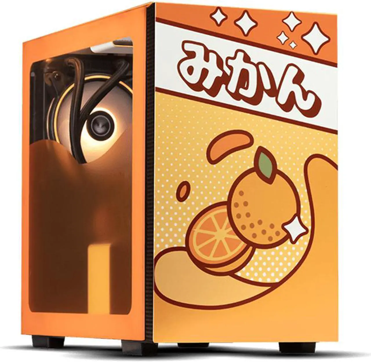 Ironside Computers Gaming Desktop Juicebox ITX Orange Intel Core i5 ...