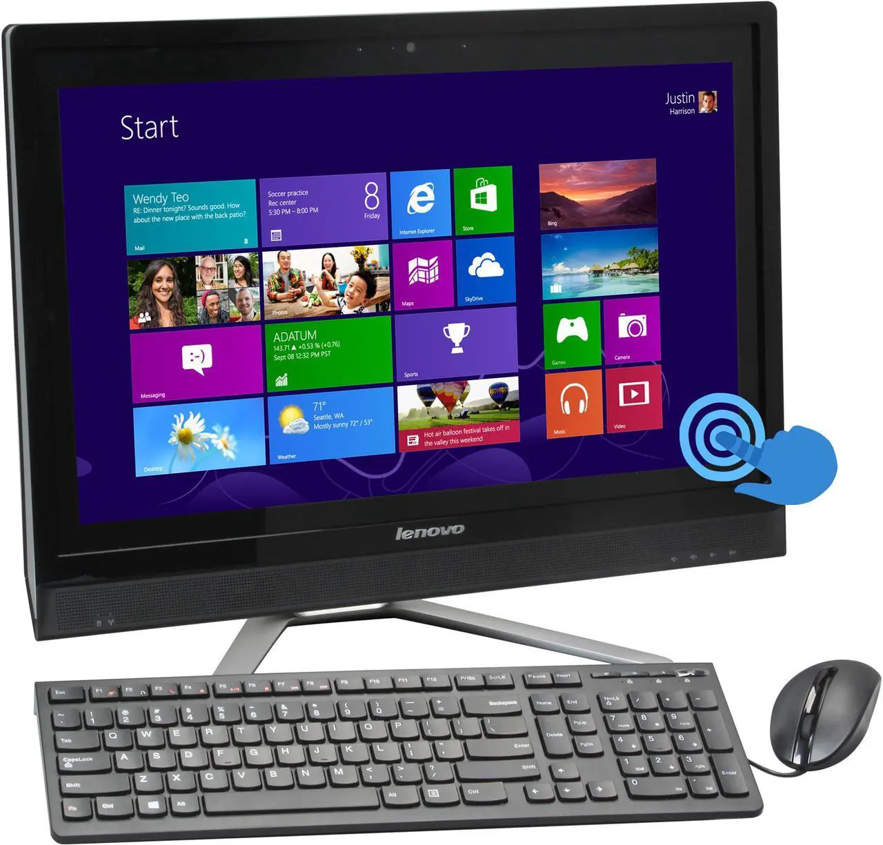 Lenovo All-in-One PC C460 57323850 Intel Pentium G3220T 4GB DDR3 1TB ...