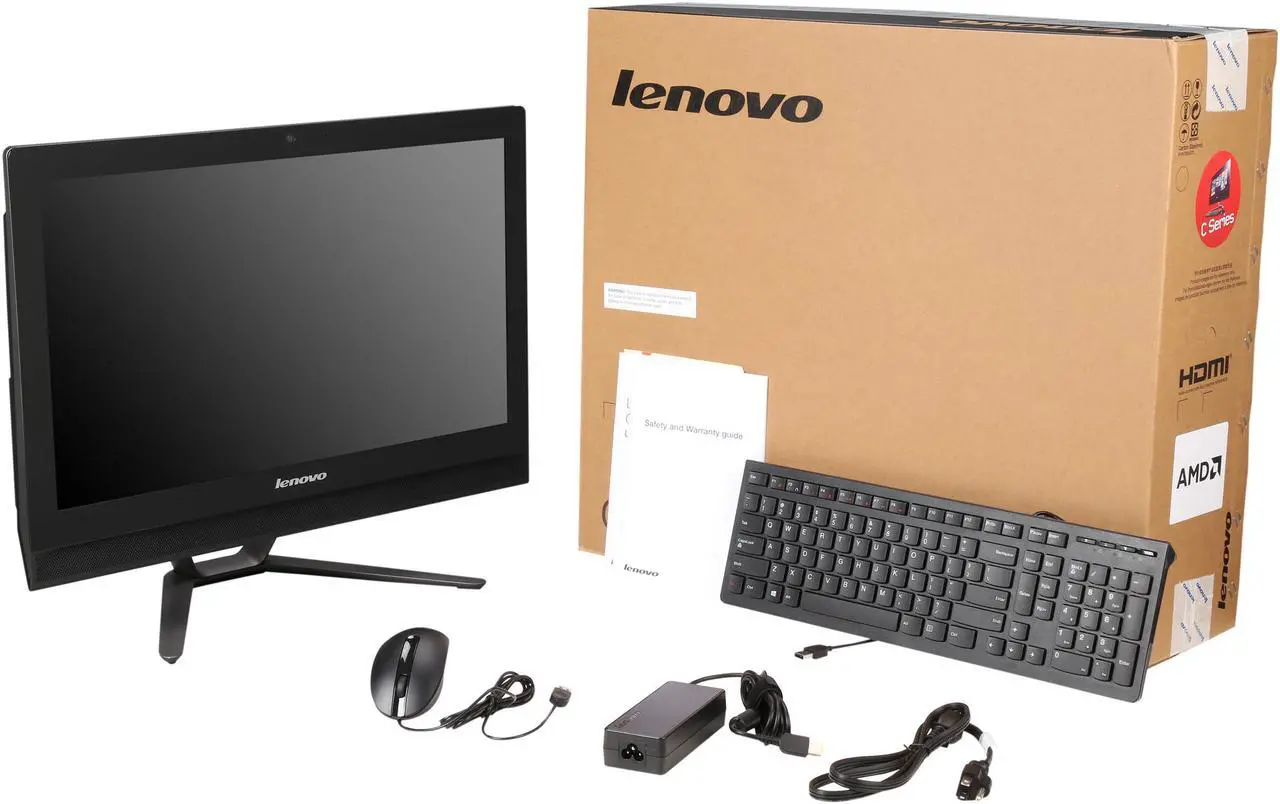 Lenovo All-in-One PC C40 (F0B5000HUS) AMD A6-6310 8GB DDR3 1TB HDD 21.5 ...