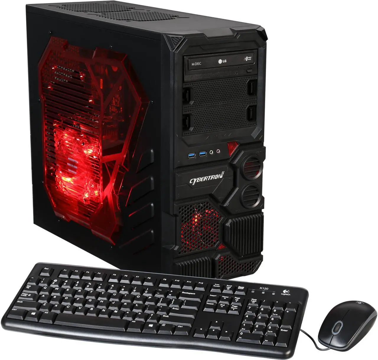CybertronPC Desktop PC Borg-709 (Red) AMD FX-Series FX-6300 8GB DDR3 ...