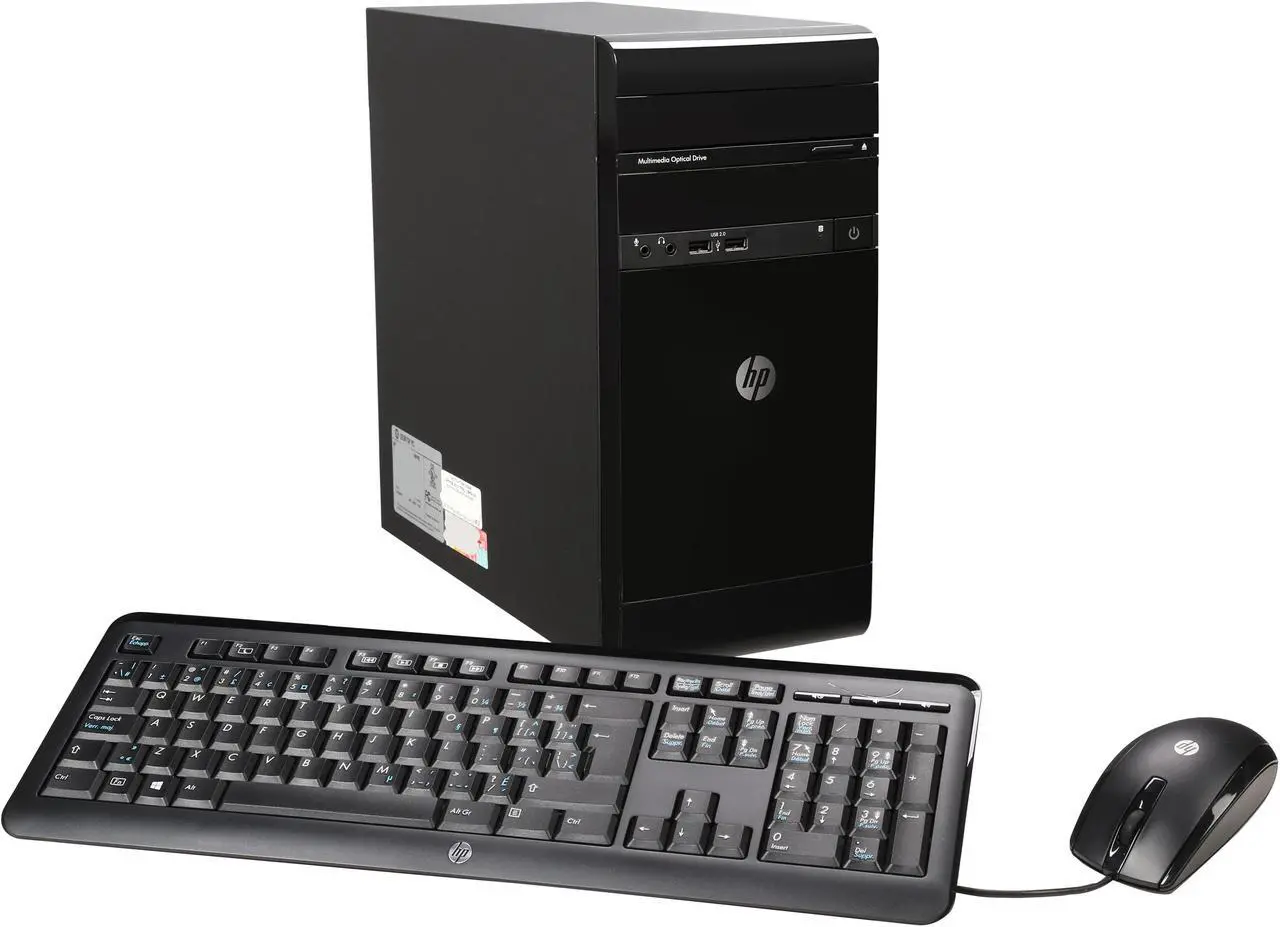 Refurbished: HP Desktop PC Pavilion P2-1310 AMD E2-1800 4GB DDR3 500GB ...