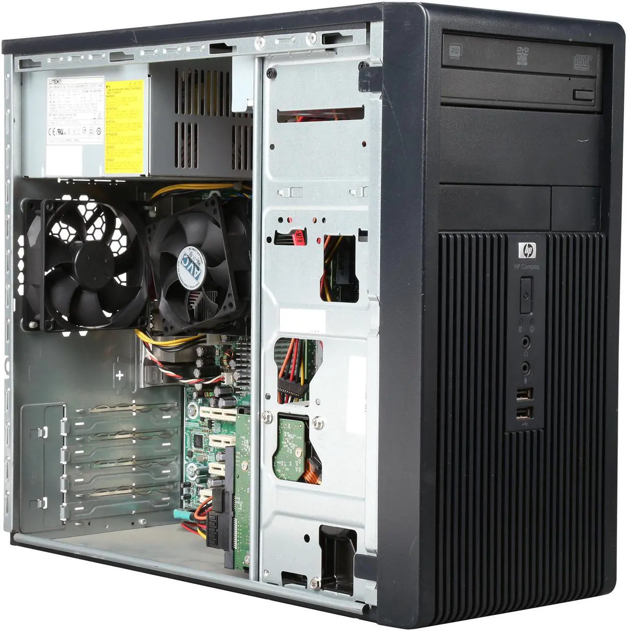 Refurbished: HP DX7400 Mid Tower Desktop PC with Intel Core 2 Duo 2 ...
