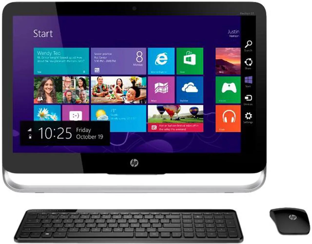 Refurbished: HP All-in-One PC 23-p114 AMD A8-6410 8GB DDR3 1TB HDD 23 ...