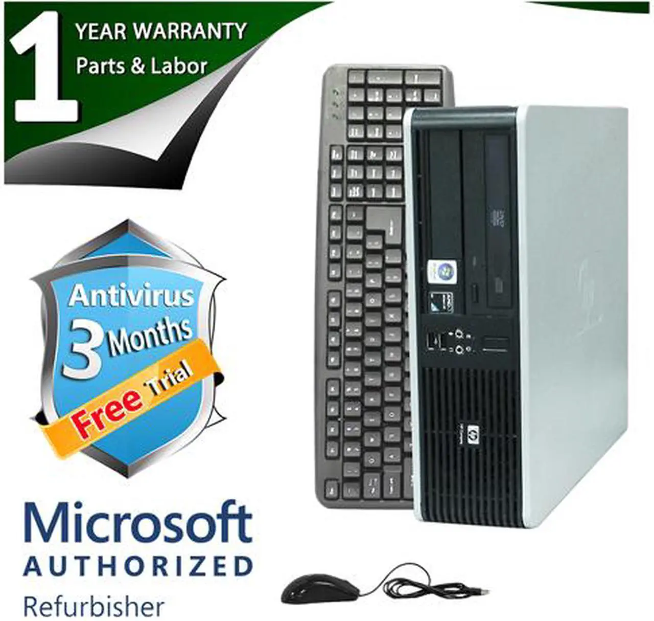 Refurbished: HP Desktop Computer DC5850 AMD Athlon X2 5400B 4GB DDR2 ...