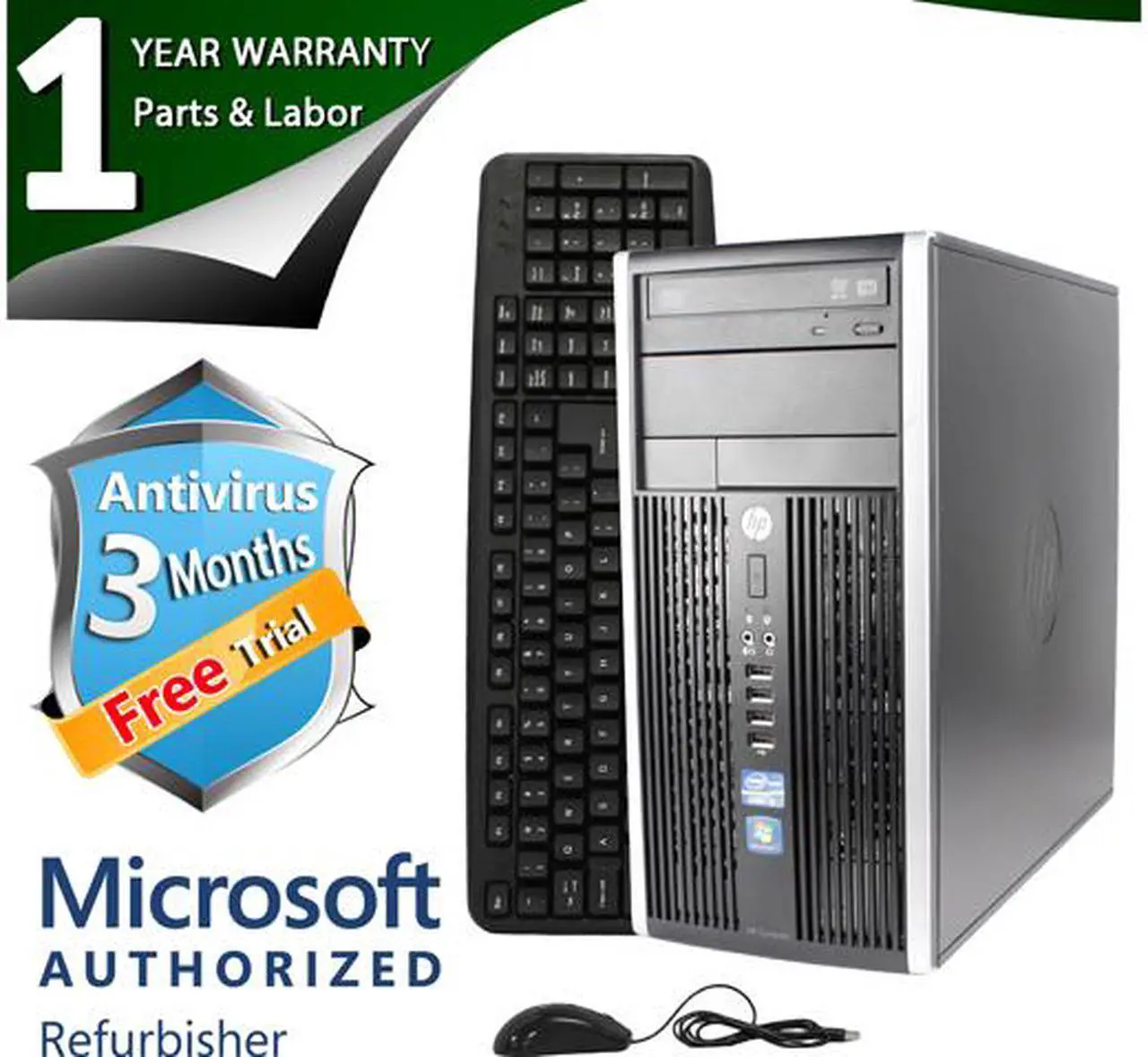 Refurbished: HP Desktop Computer 6200 Pro Intel Core i5-2400 4GB DDR3 ...