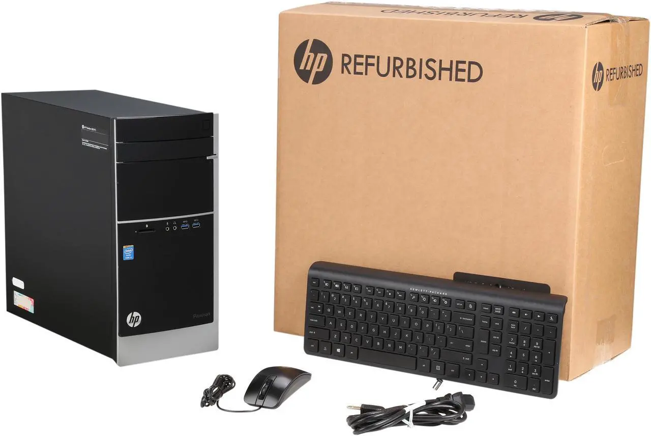 Refurbished: HP Desktop Computer 500-223W Intel Core i3-4130 8 GB 1TB ...