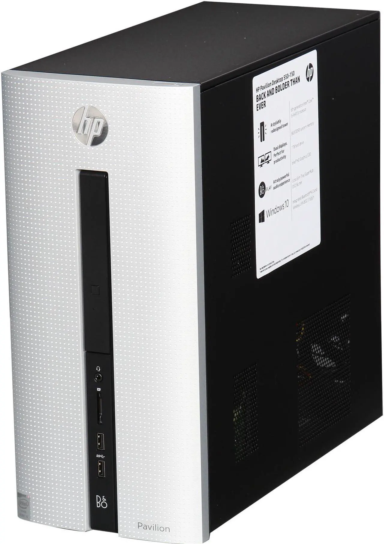 HP Desktop Computer Pavilion 550-150 Intel Core i5-6400 8GB DDR3 1TB ...