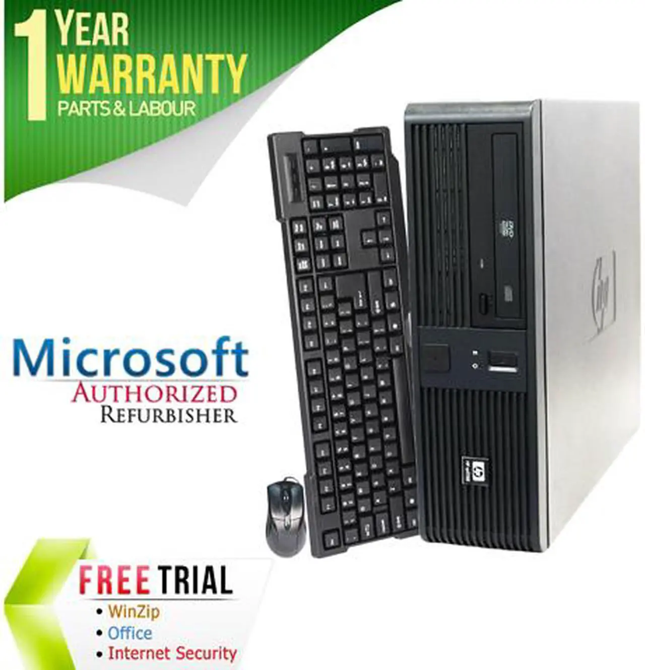 Refurbished: HP Desktop Computer RP5700 Intel Core 2 Duo E6400 4GB DDR2 ...