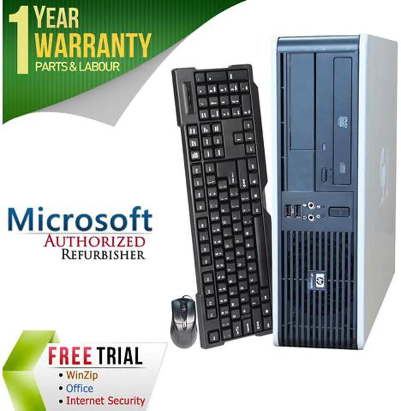 Refurbished: HP Desktop Computer DC5850 AMD Athlon 64 X2 5000B 4GB DDR2 ...