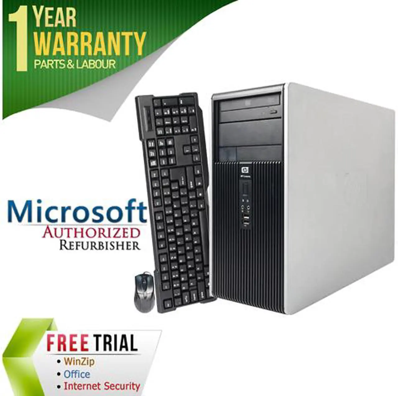 Refurbished: HP Desktop Computer DC5850 AMD Athlon 64 X2 5000B 4GB DDR2 ...