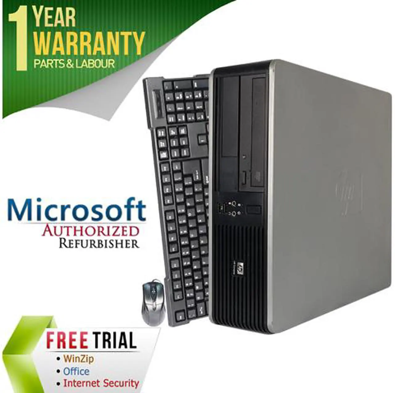 Refurbished: HP Desktop Computer DC7900 Intel Core 2 Duo E8400 4GB DDR2 ...