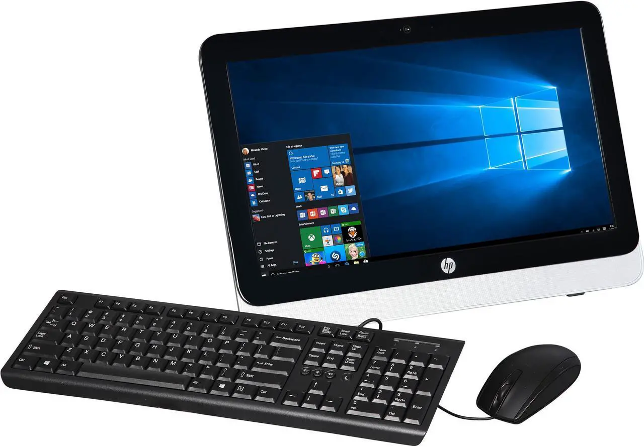 Refurbished: HP All-in-One Computer 19-2114 AMD E1-Series E1-2500 4GB ...