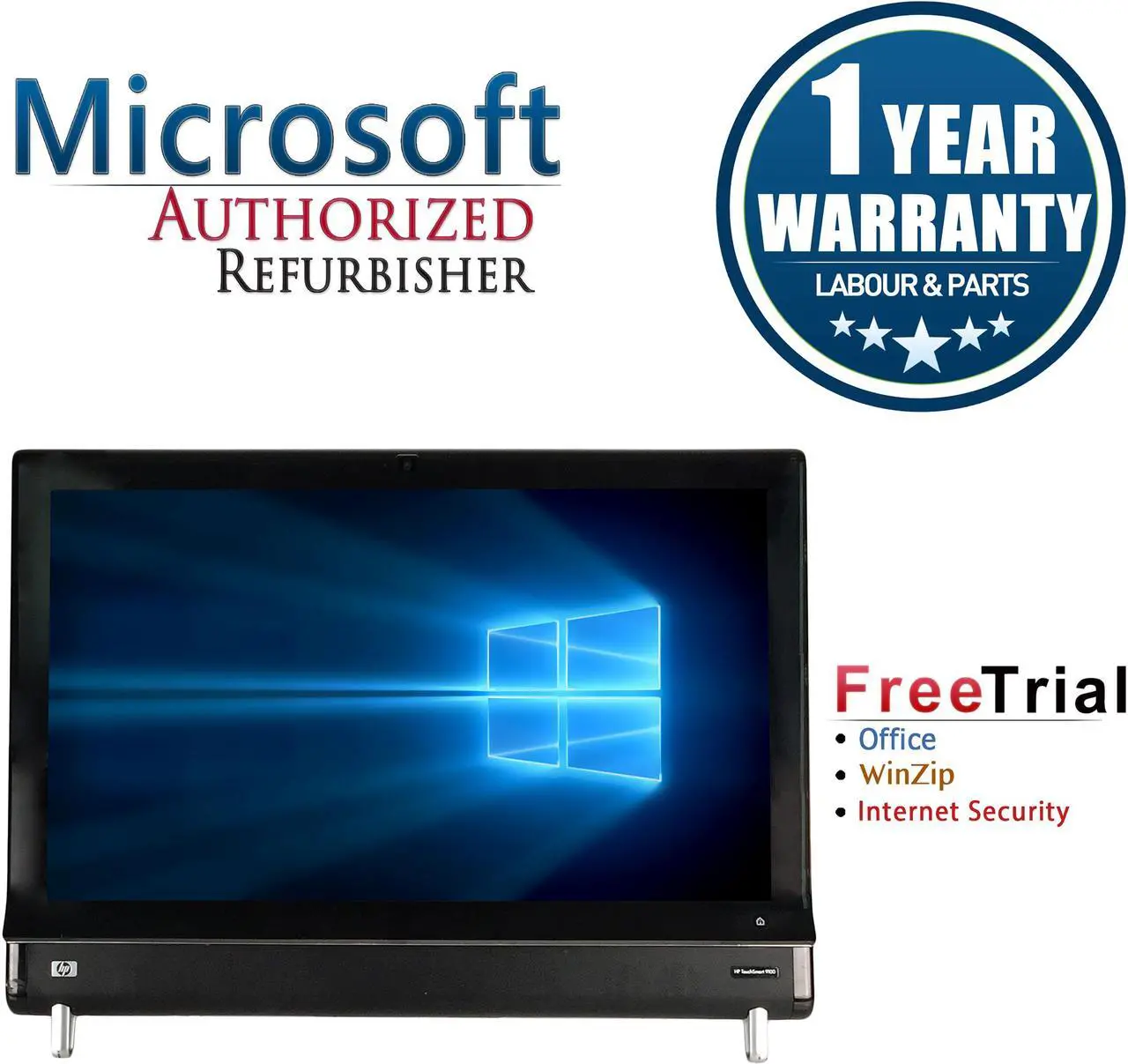 Refurbished: HP All-in-One Computer TouchSmart 9100-AIO Intel Core 2 ...