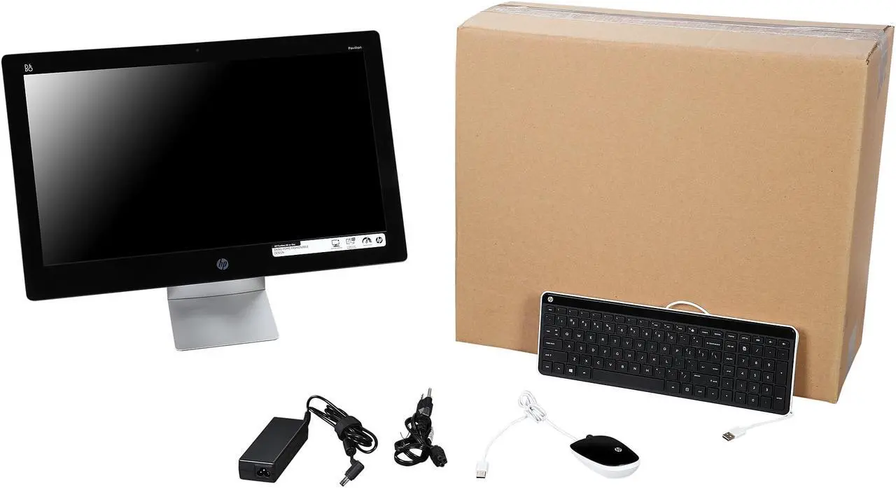 Refurbished: HP All-in-One Computer Pavilion 23-q110 AMD A8-7410 4GB DDR3 1TB HDD 23" Windows 10 ...