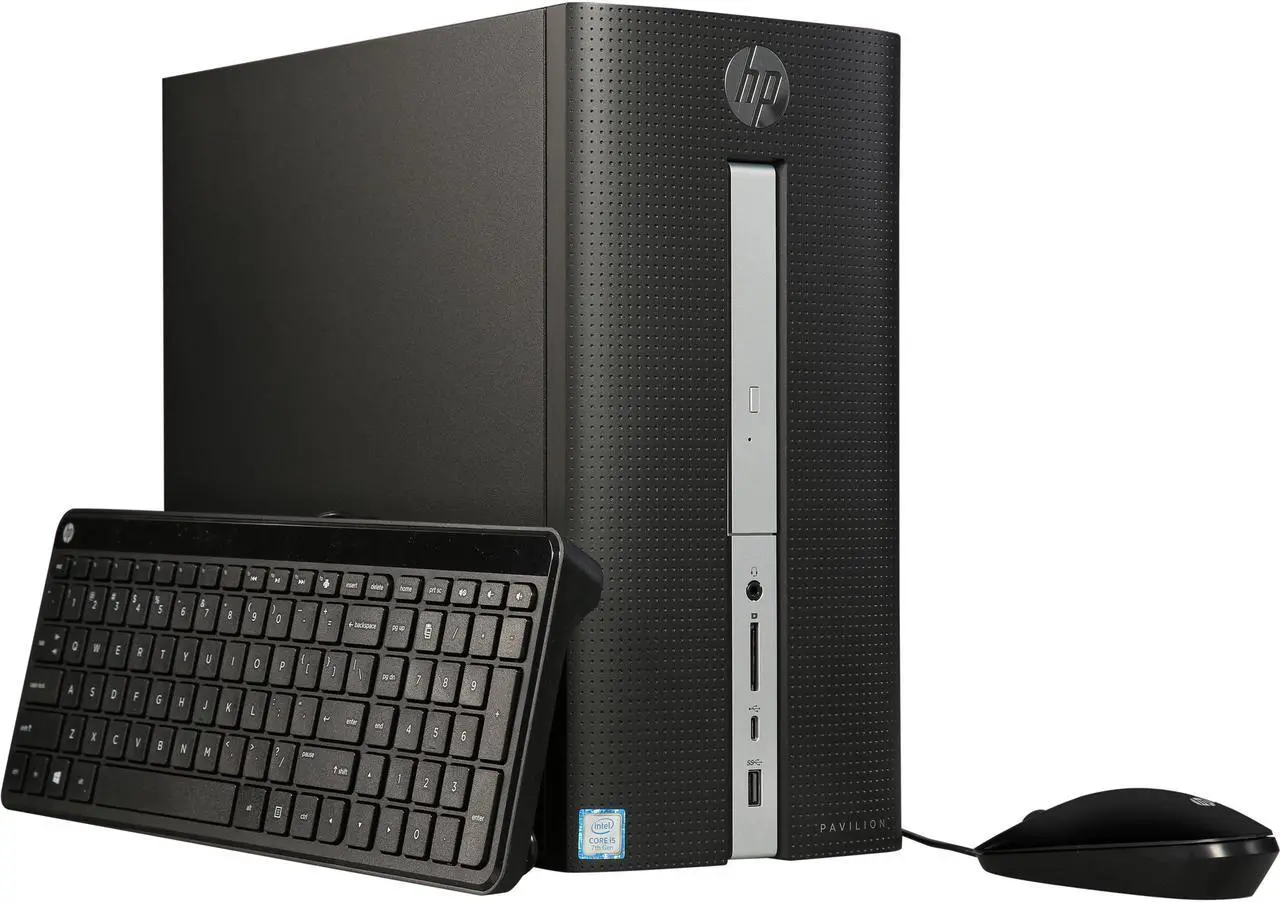 Refurbished: HP Desktop Computer Pavilion 570-P017C Intel Core i5-7400 ...