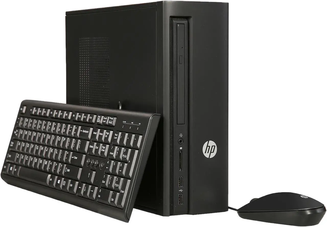 Refurbished: HP Desktop Computer Slimline 260-a011 E Series E2-7110 (1. ...