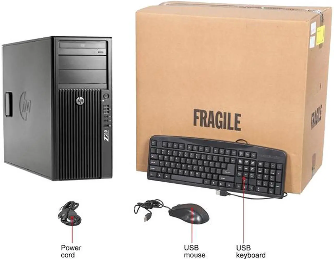 Open Box: HP Grade A Desktop Computer Z210 Intel Core i3-2100 8GB DDR3 ...