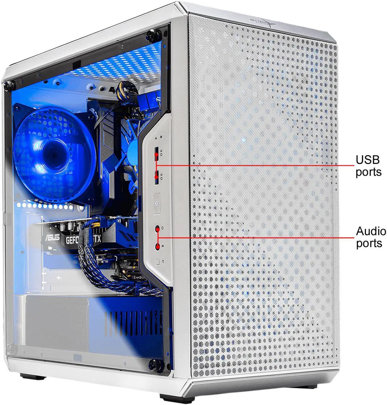 Skytech Oracle Gaming PC Desktop - AMD Ryzen 5 2600, NVIDIA GTX 1660 6 ...