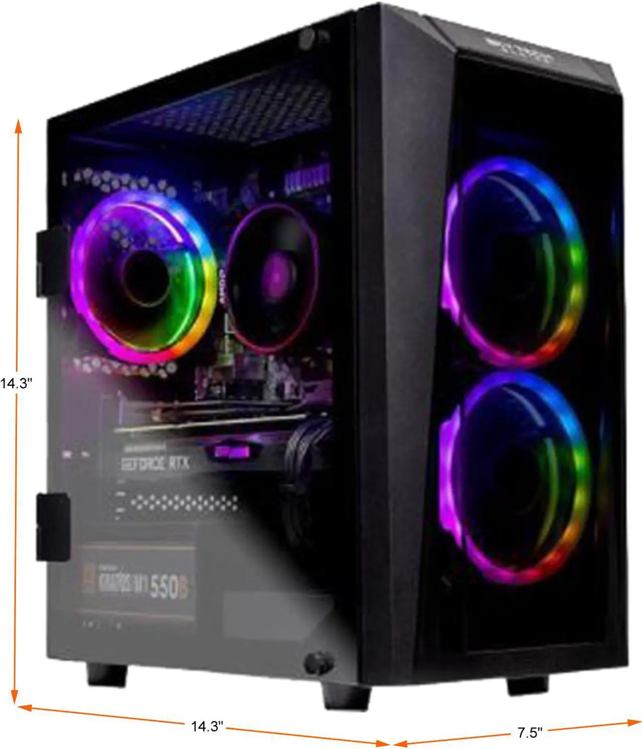 Refurbished: Skytech Blaze II Gaming Computer PC Desktop - Ryzen 5 3600 ...