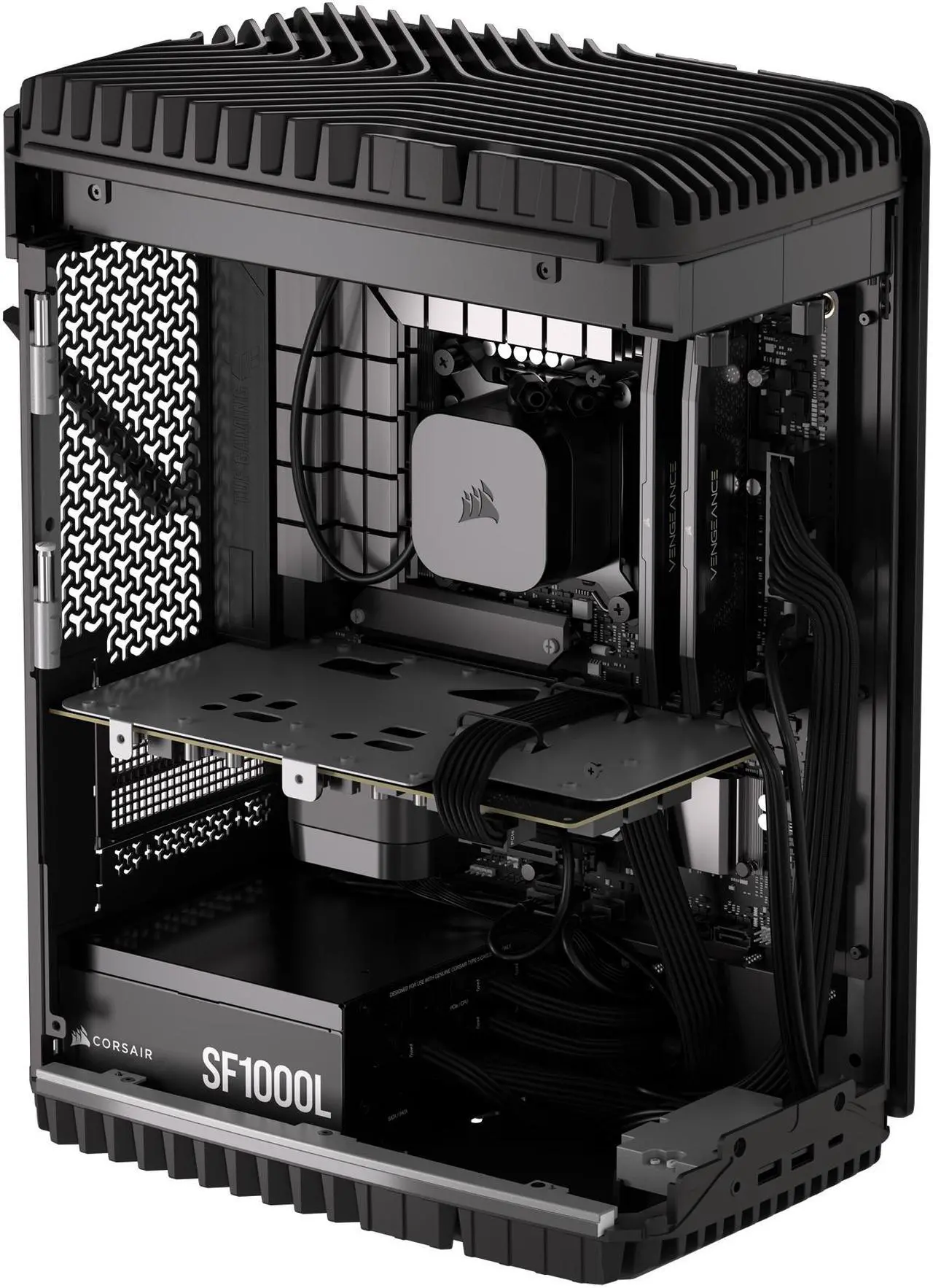 CORSAIR ONE i500 Wood Dark PC - Liquid Cooled Intel Core i9 14900K CPU ...