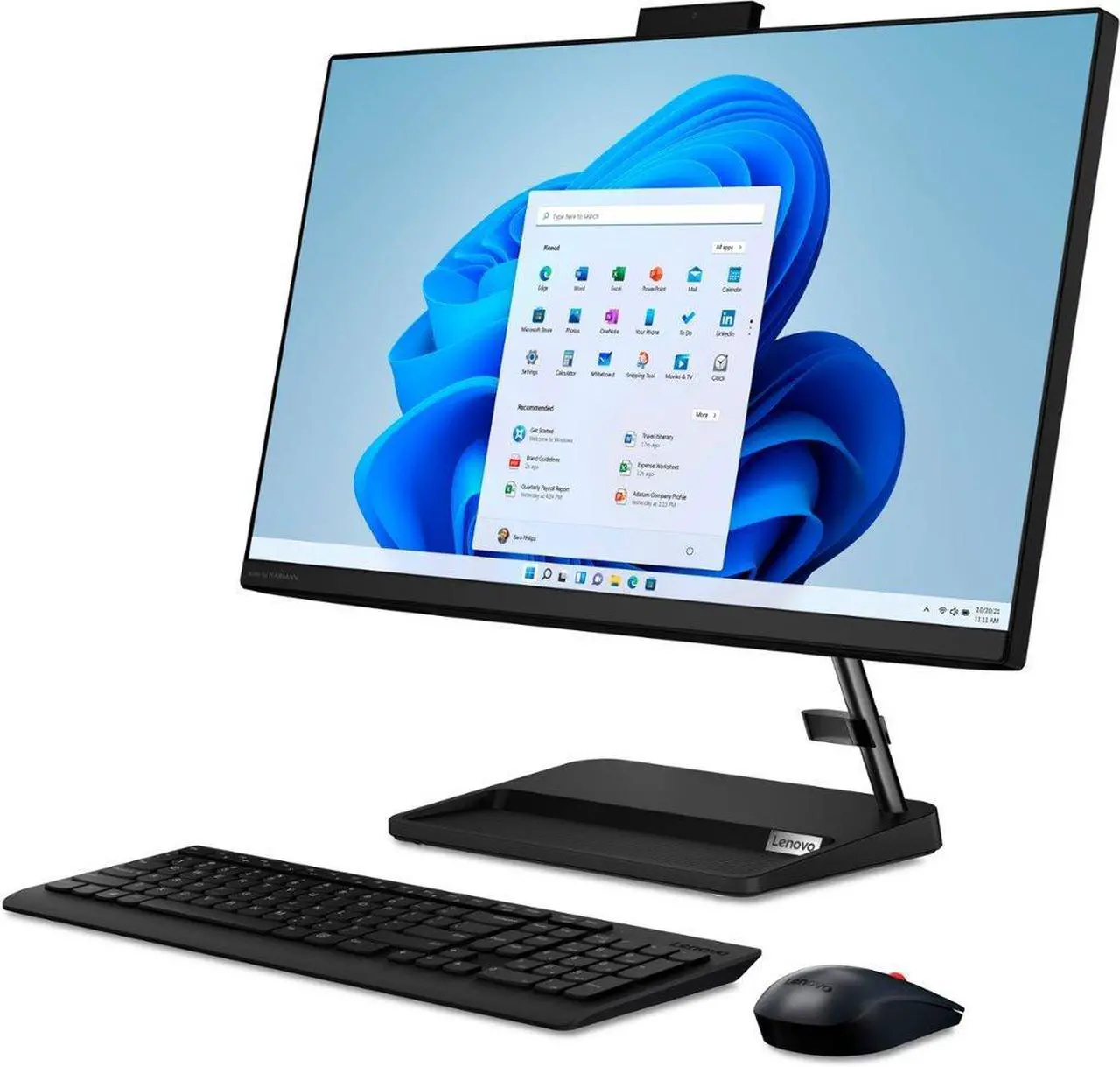 Lenovo - IdeaCentre AIO 3 AMD 24" All-In-One - AMD Ryzen 5 5500U - 8GB ...