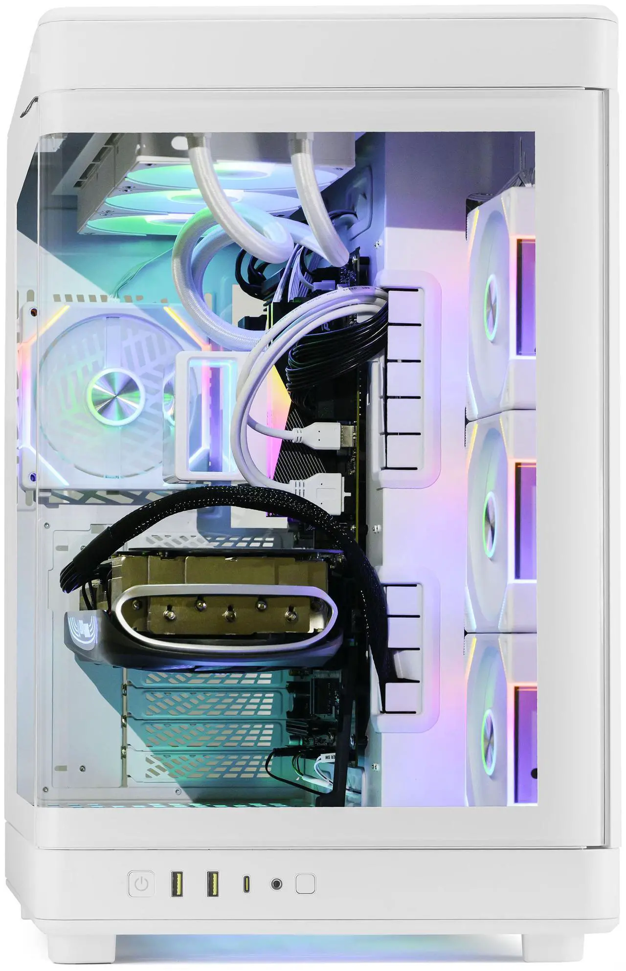 STORMCRAFT Gaming PC WIZARD White Intel Core Ultra 9 285K NVIDIA GeForce RTX 5080 – AI Powered ...