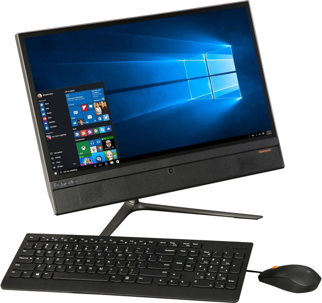 Lenovo All-in-One Computer IdeaCentre 510-22ASR AMD E2-9010 4GB DDR4 ...
